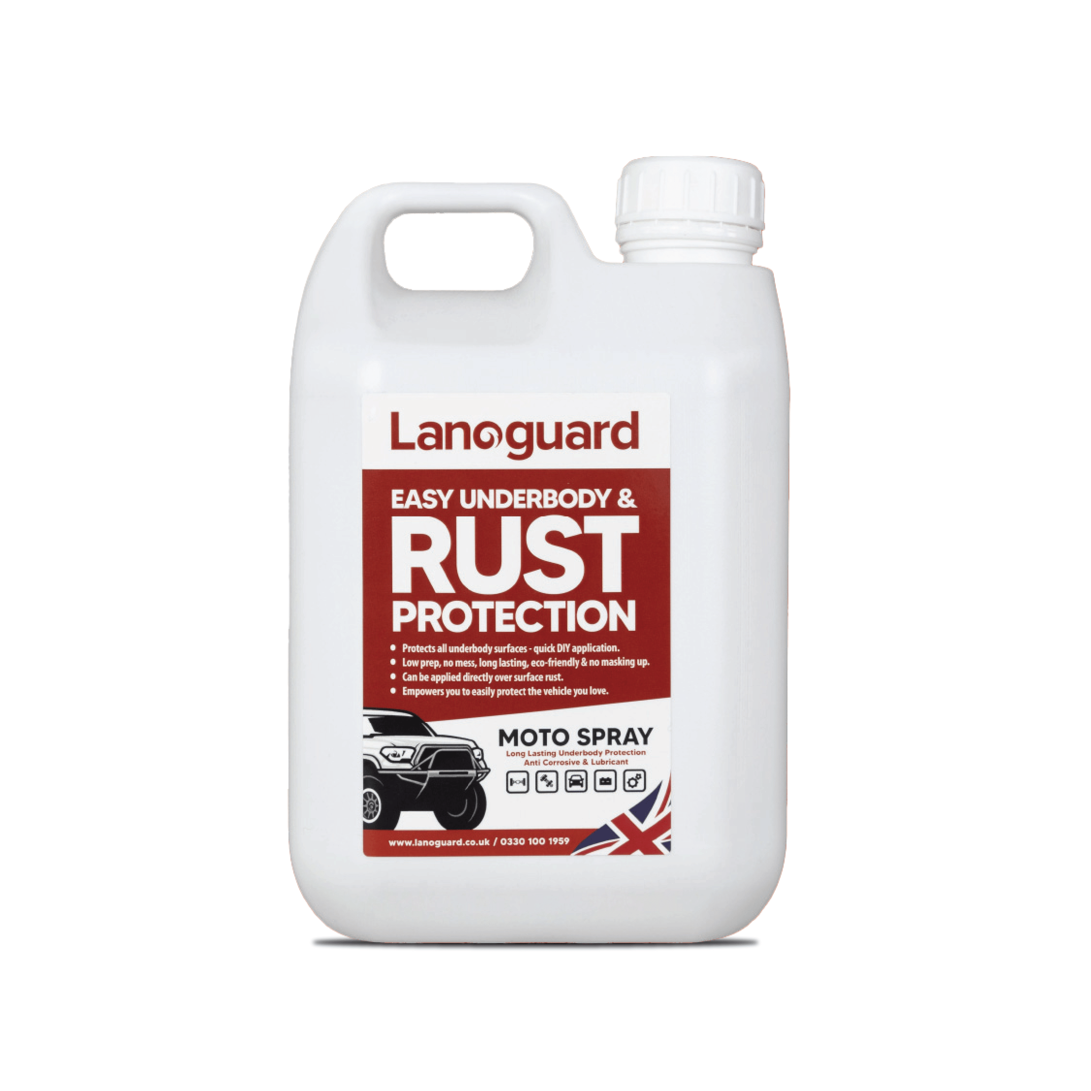 Lanoguard Moto Spray Top Up - Lanolin Underbody Rust Protection Spray
